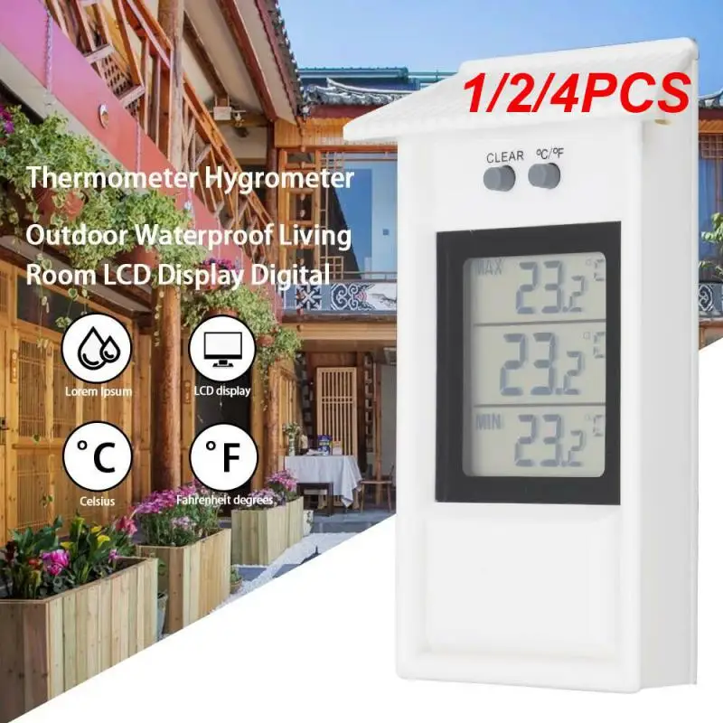 Lash Tech Supplies HTC-2A Digital Temperature Humidity Meter Alarm Clock Indoor Outdoor ...