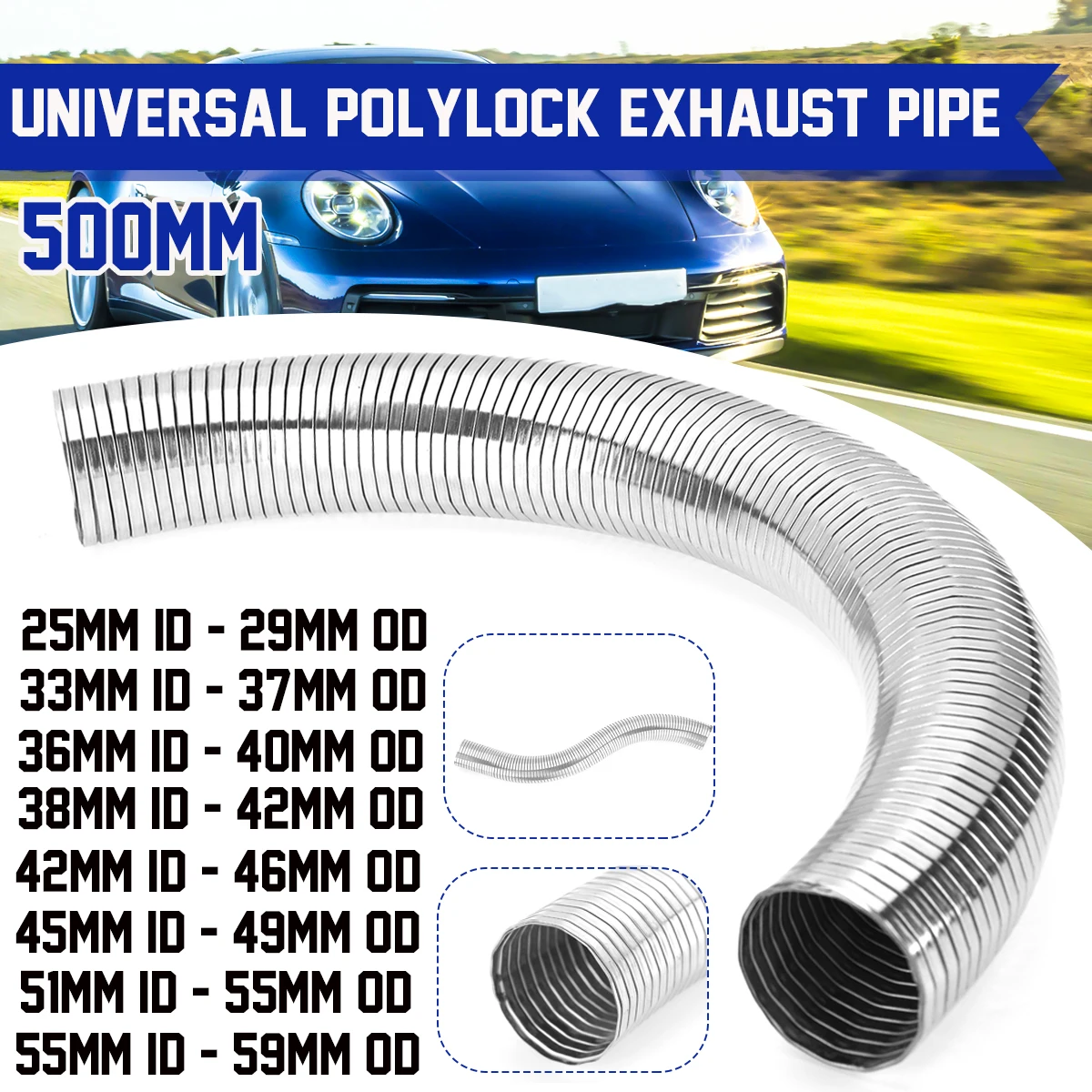 500mm-Universal-Flexible-Polylock-Exhaust-Pipe-Vent-Hose-Quick-Repair ...