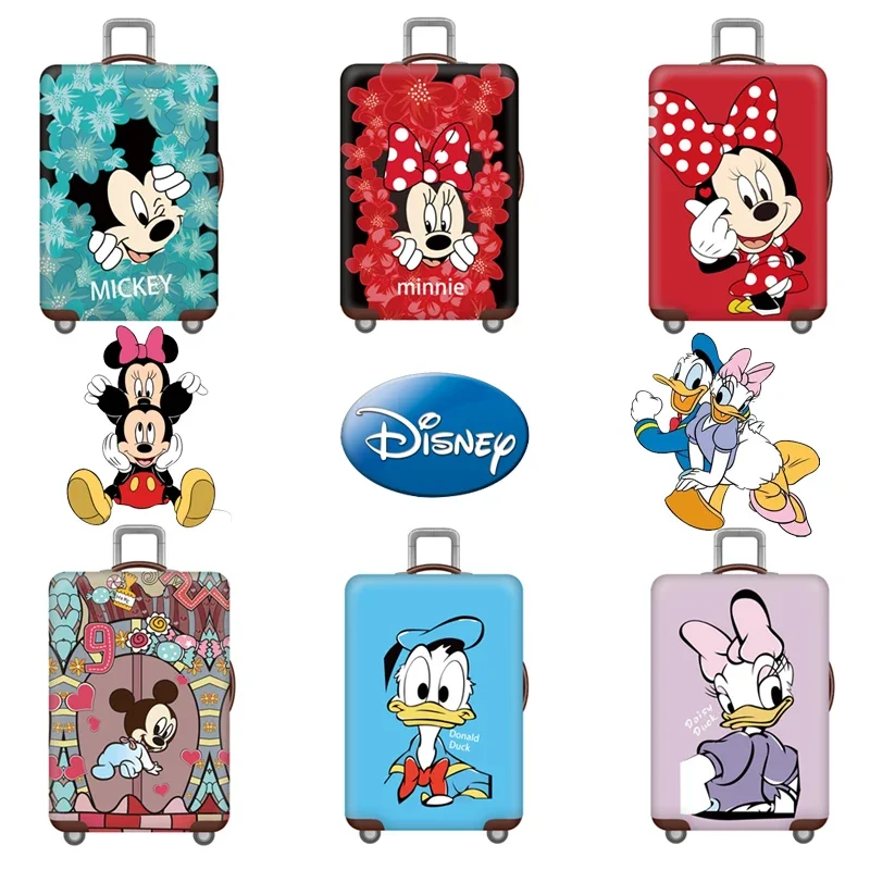 Disney Mickey Minnie Cartoon Luggage Protective Cover Travel ...