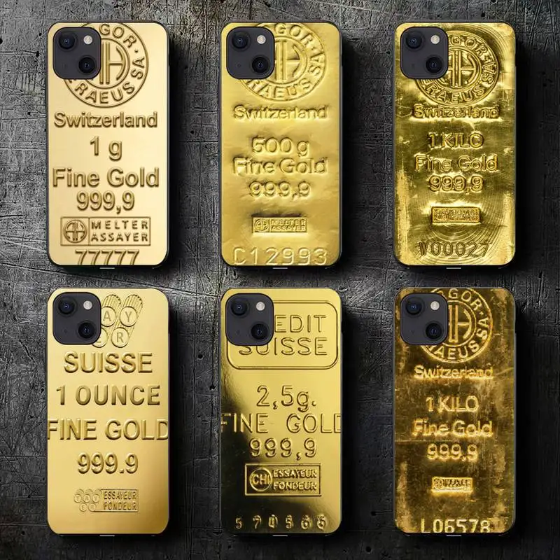 Switzerland-Fine-Gold-Phone-Case-For-iPhone-11-12-Mini-13-14-Pro-XS-Max ...