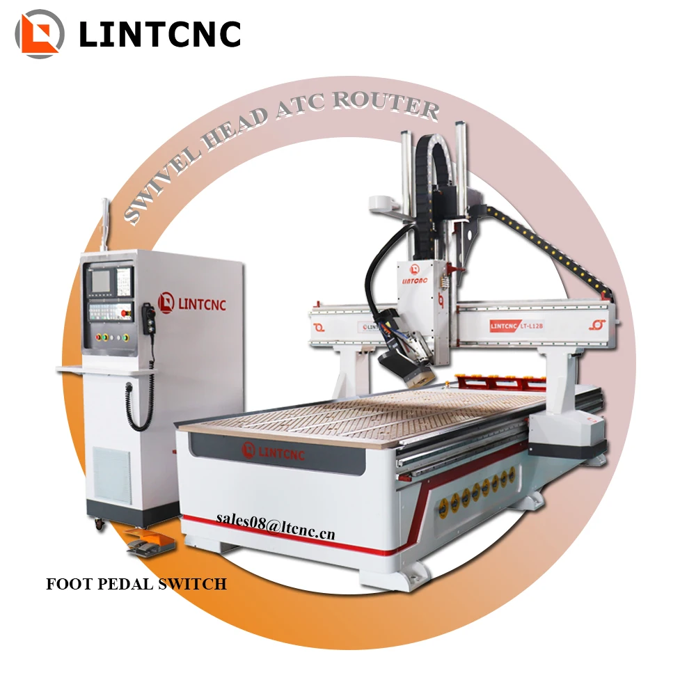 5-Axis-CNC-Machine-Linear-ATC-Router-Woodworking-1325-Swing-Head-9kw ...