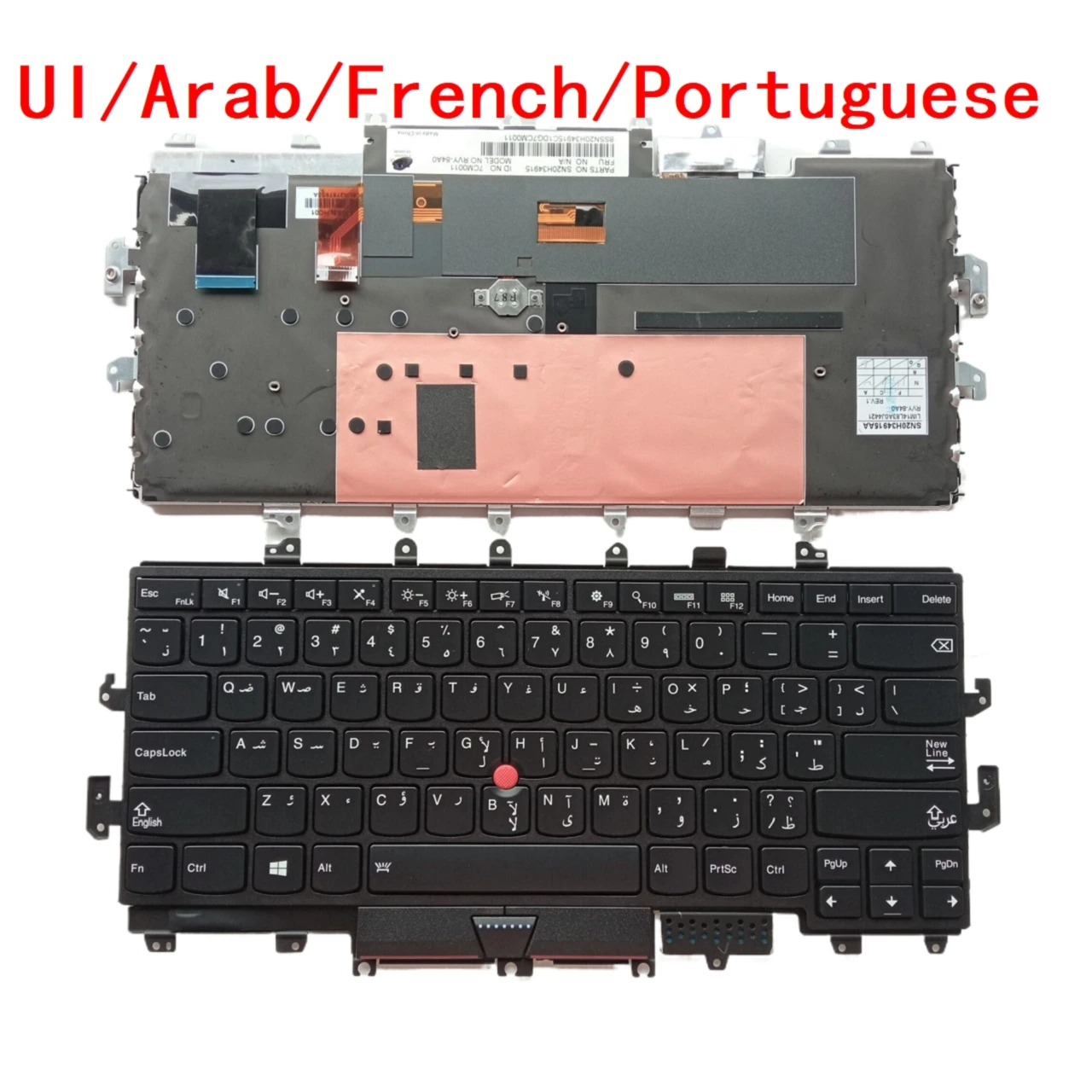 New-UI-Arab-French-Portuguese-Laptop-Backlit-Keyboard-For-Lenovo ...