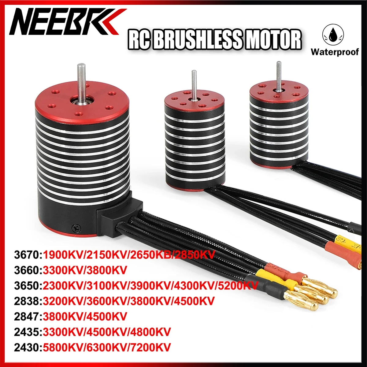 NEEBRC-2430-2435-2838-2847-3650-3660-3670-Waterproof-Brushless-Motor ...
