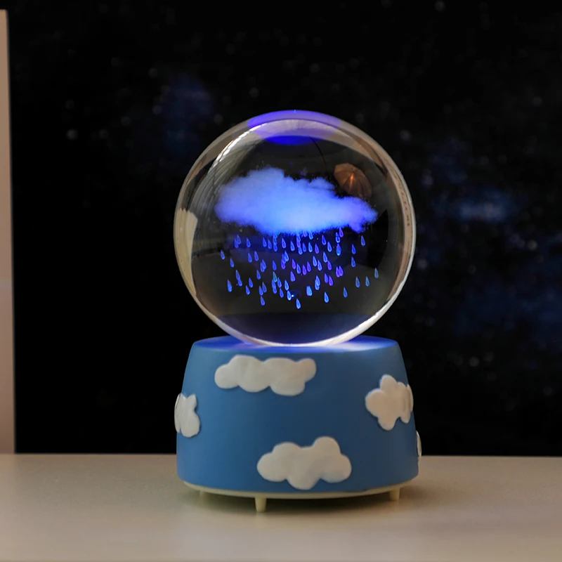 Crystal-ball-tabletop-small-ornaments-starry-sky-transparent-glass-ball ...