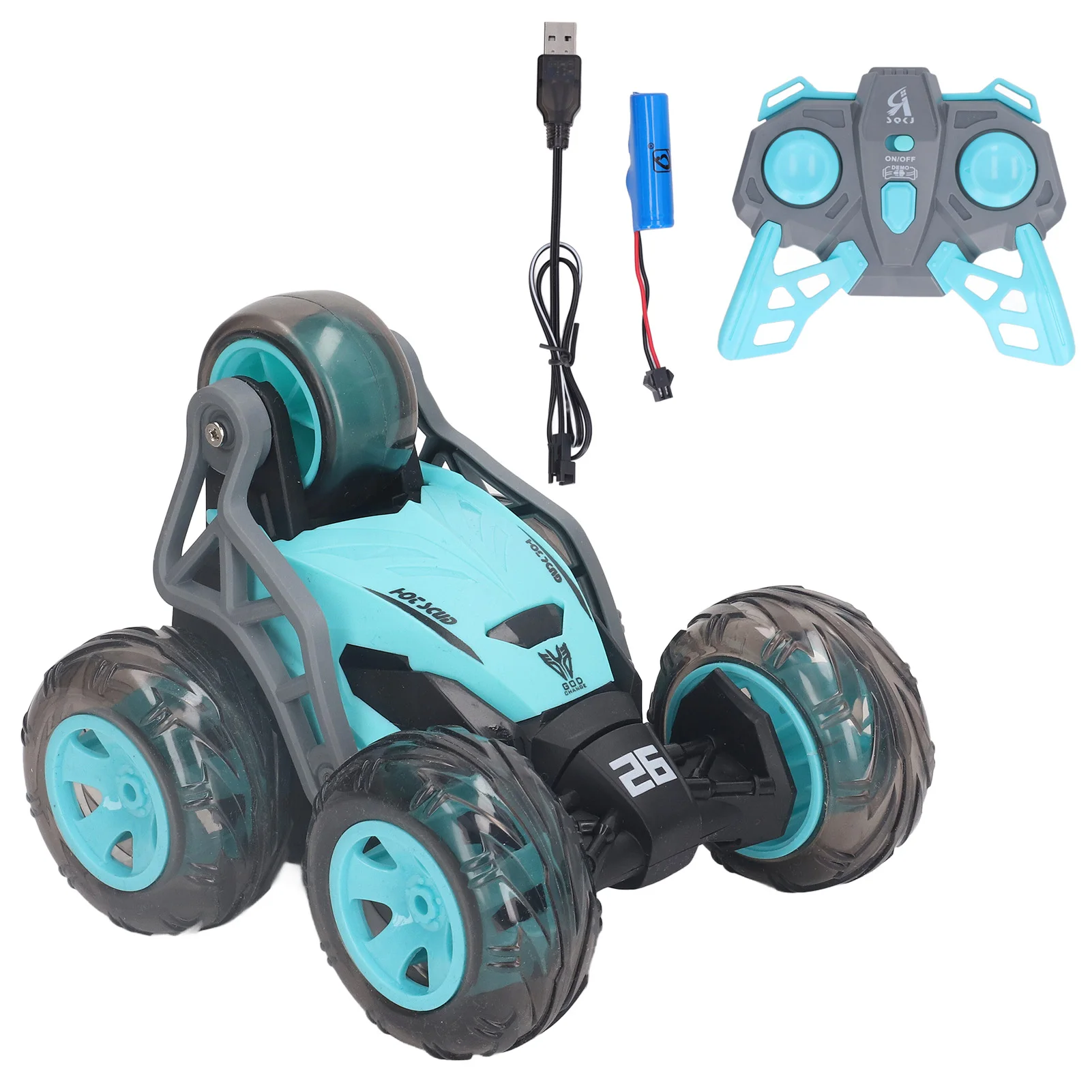2.4GHz Remote Control Stunt Car Toy 360 Degree Rotating High Speed Car ...