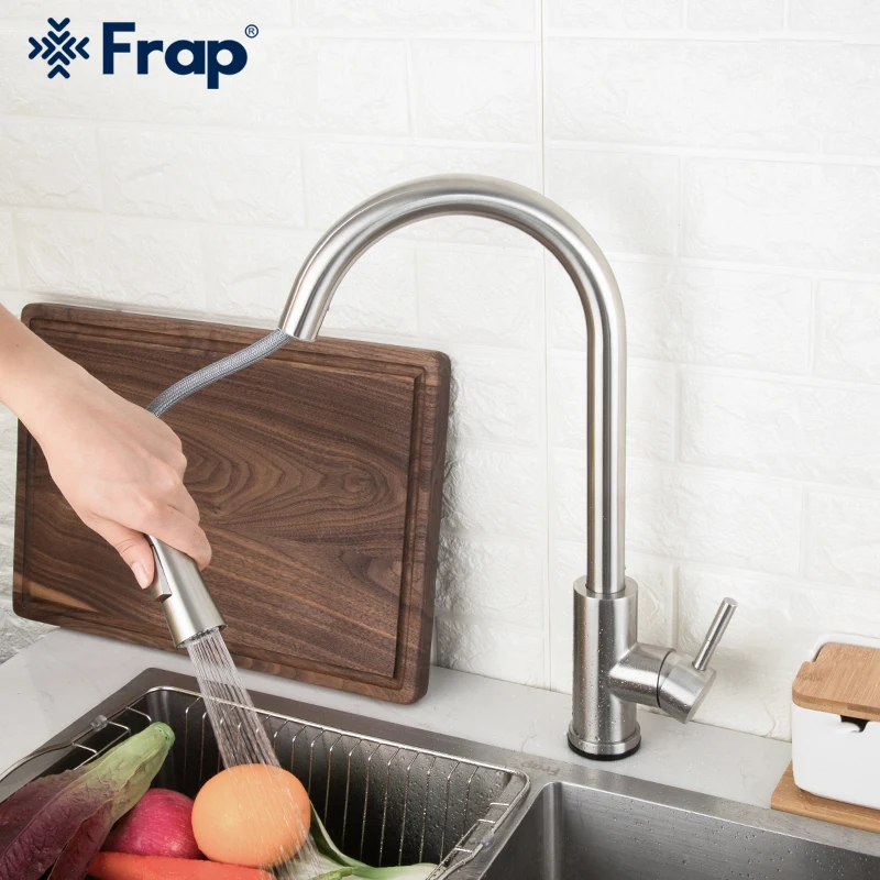 Frap Smart Touch Konyha Csaptelepcsiszolt Arany Szavazás Csaptelepek 360 Fokos Forgás 2 Kimeneti ...