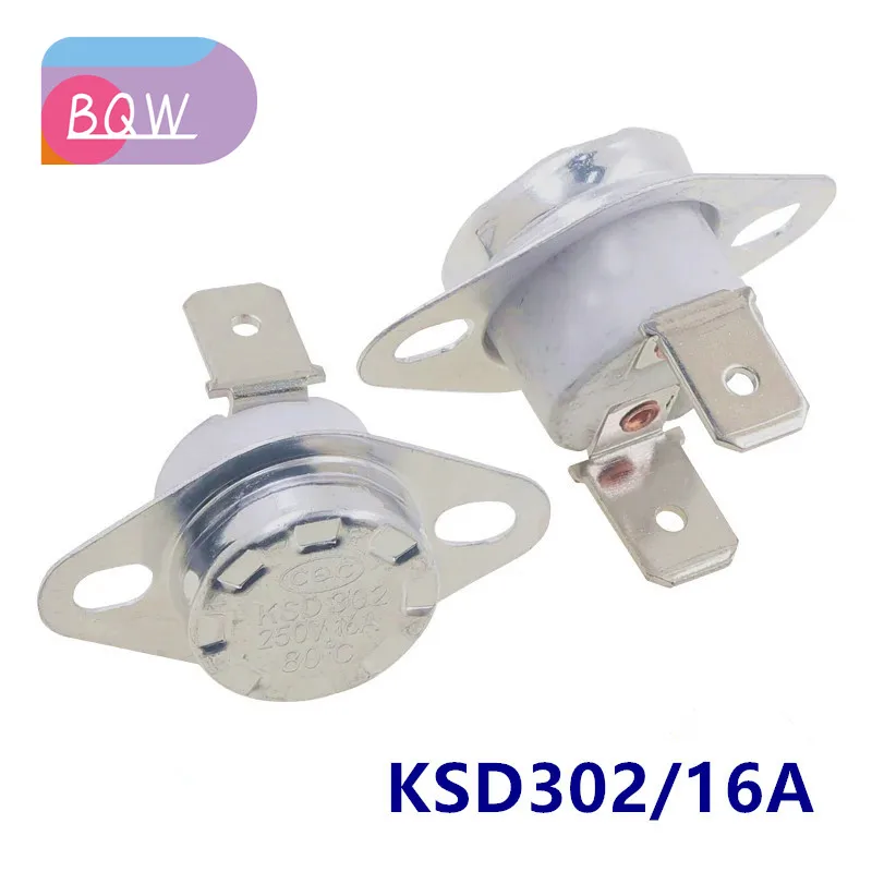 KSD302-16A-250V-40-300-degree-Ceramic-KSD301-Normally-Closed-Open-Temperature-Switch-Thermostat ...