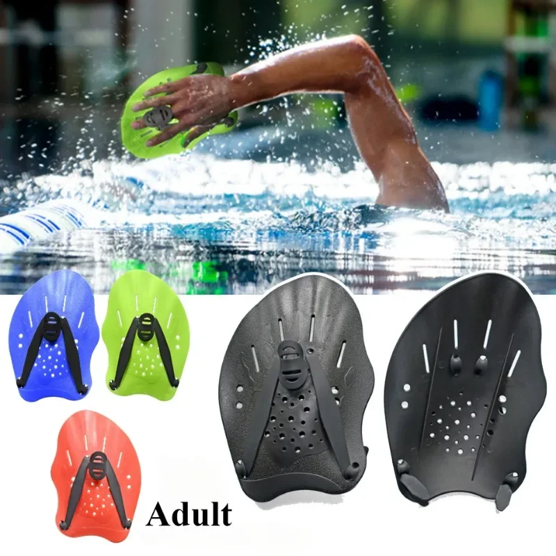 1pair Adult Hand Pu Men's and Women's Swimming Training Silicone Hand ...