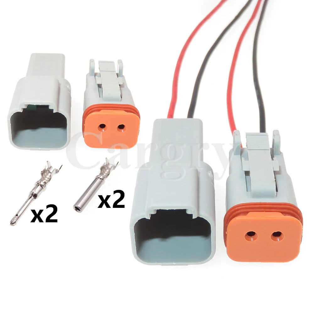 1 Set 2P AT06-2S AT04-2P AC Assembly Automobile Waterproof Wire Harness ...