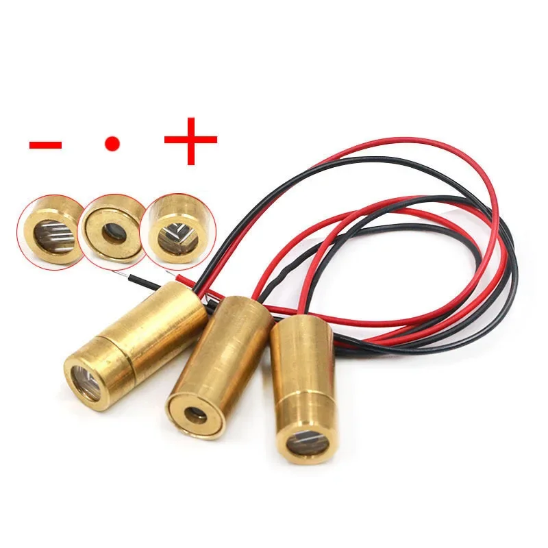 Laser head 650nm 9mm 3V 50mW Laser Cross Diode Module Red Copper Head ...