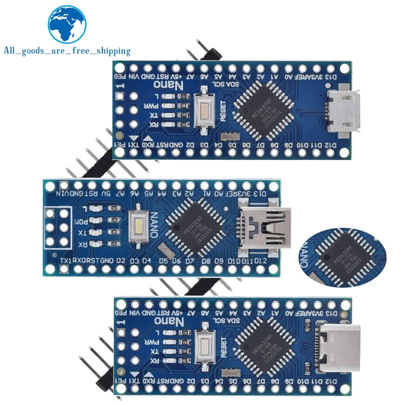 TZT-Type-C-USB-Nano-3-0-With-Bootloader-Compatible-Nano-3-0-Controller ...