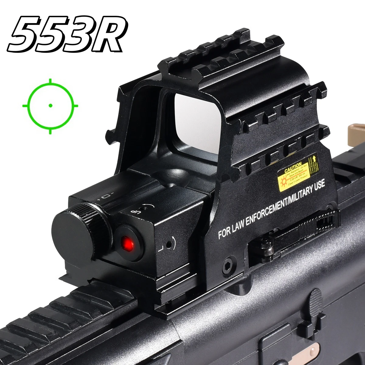 Tactical-553R-Green-Dot-Sight-Reflex-Holographic-with-Red-Laser ...