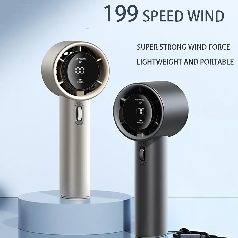199-speed-Aluminum-Portable-Handheld-Mini-Fan-2024-new-Mini-Handheld ...