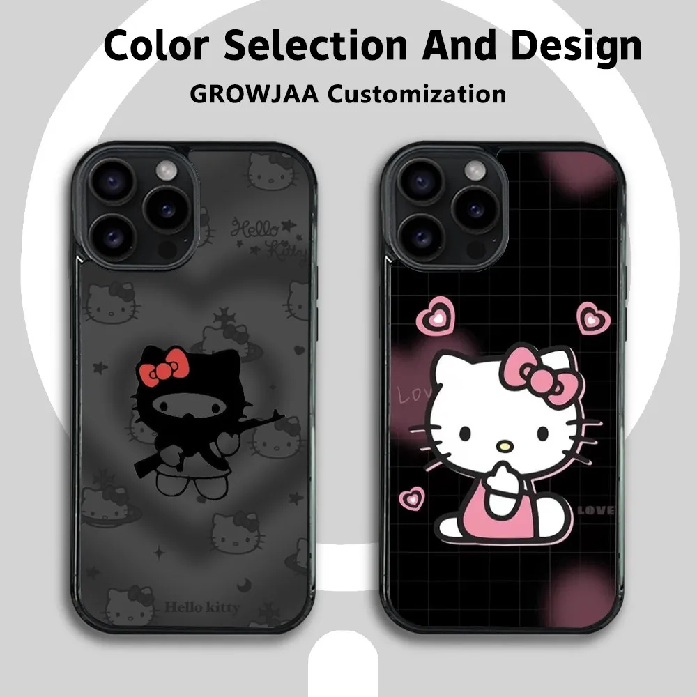 Disney-Hello-Kitty-Black-Cute-MINISO-Phone-Case-For-iPhone-15-14-13-12 ...