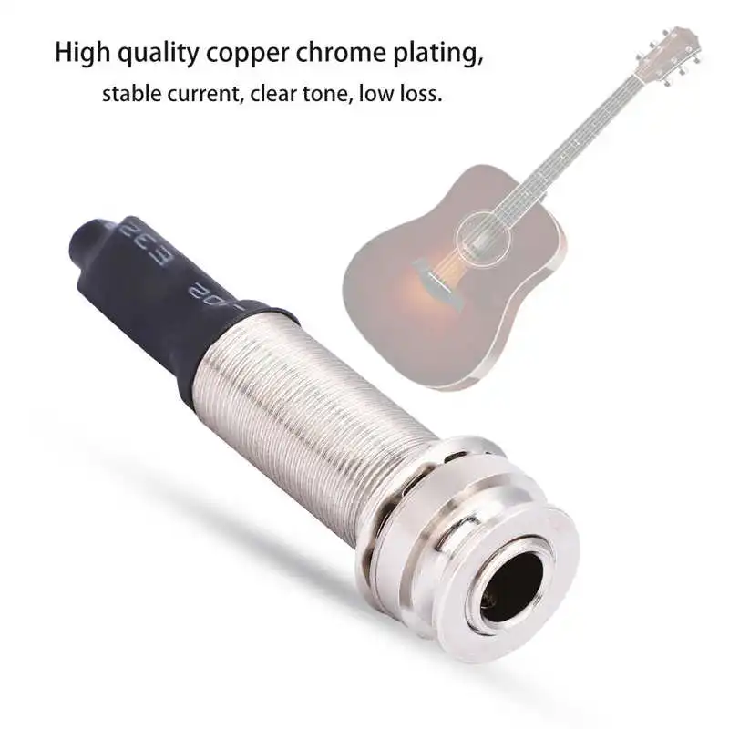 1-4-Output-2-5mm-Input-Endpin-Jack-Guitar-Pickup-Cable-Piezo-Cable-End ...