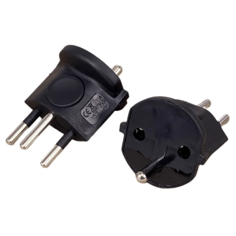 1PC-European-France-TO-Swiss-plugs-Travel-Adapter-3-pin-plug-10A-250V ...