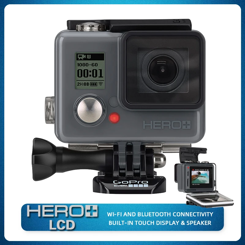HERO + Plus LCD Sports Camera WiFi wide angle 40m diving, skiing and ...