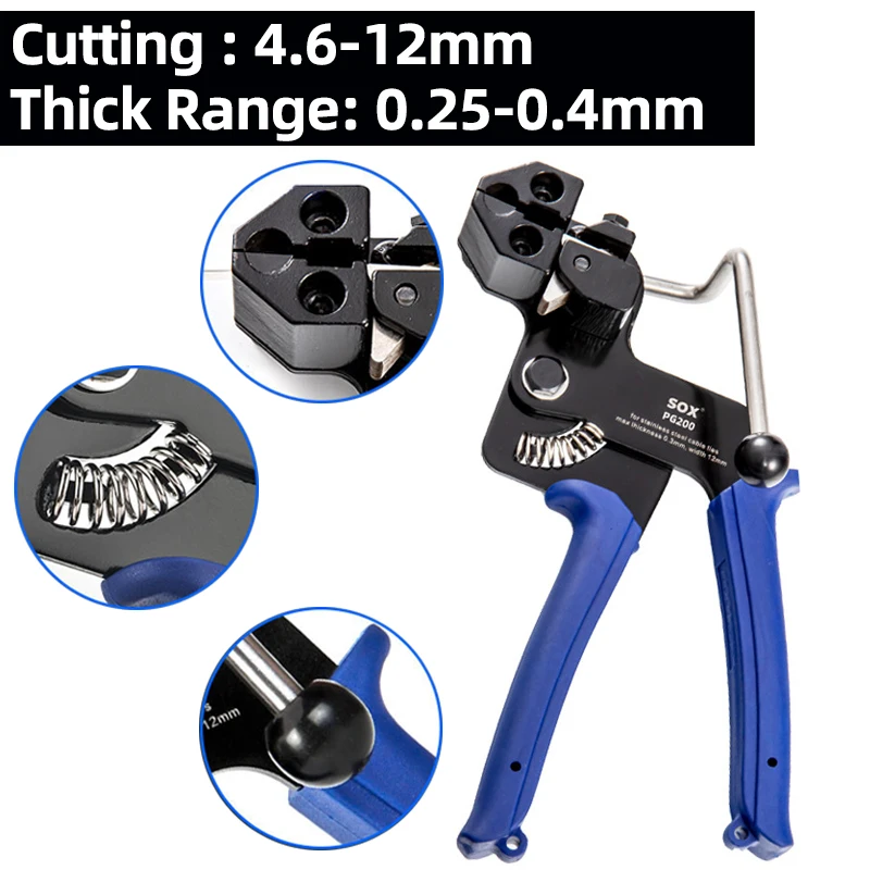 Stainless Steel Cable Tie Tool Multi-purpose Locking Wrap Strap Cutting ...
