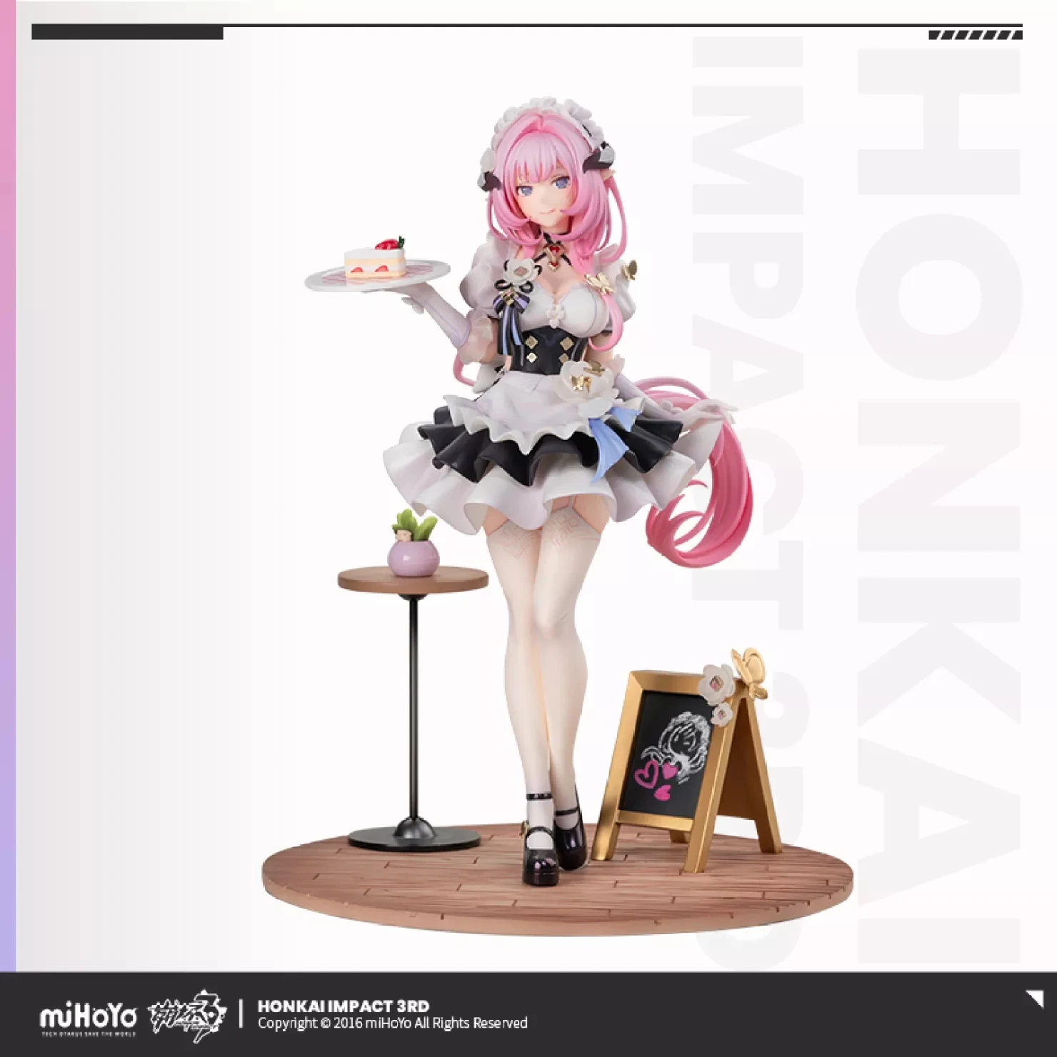 Anime Game Honkai Impact 3 Cosplay Elysia Pink Miss Ver. 1/7 Figure ABS ...