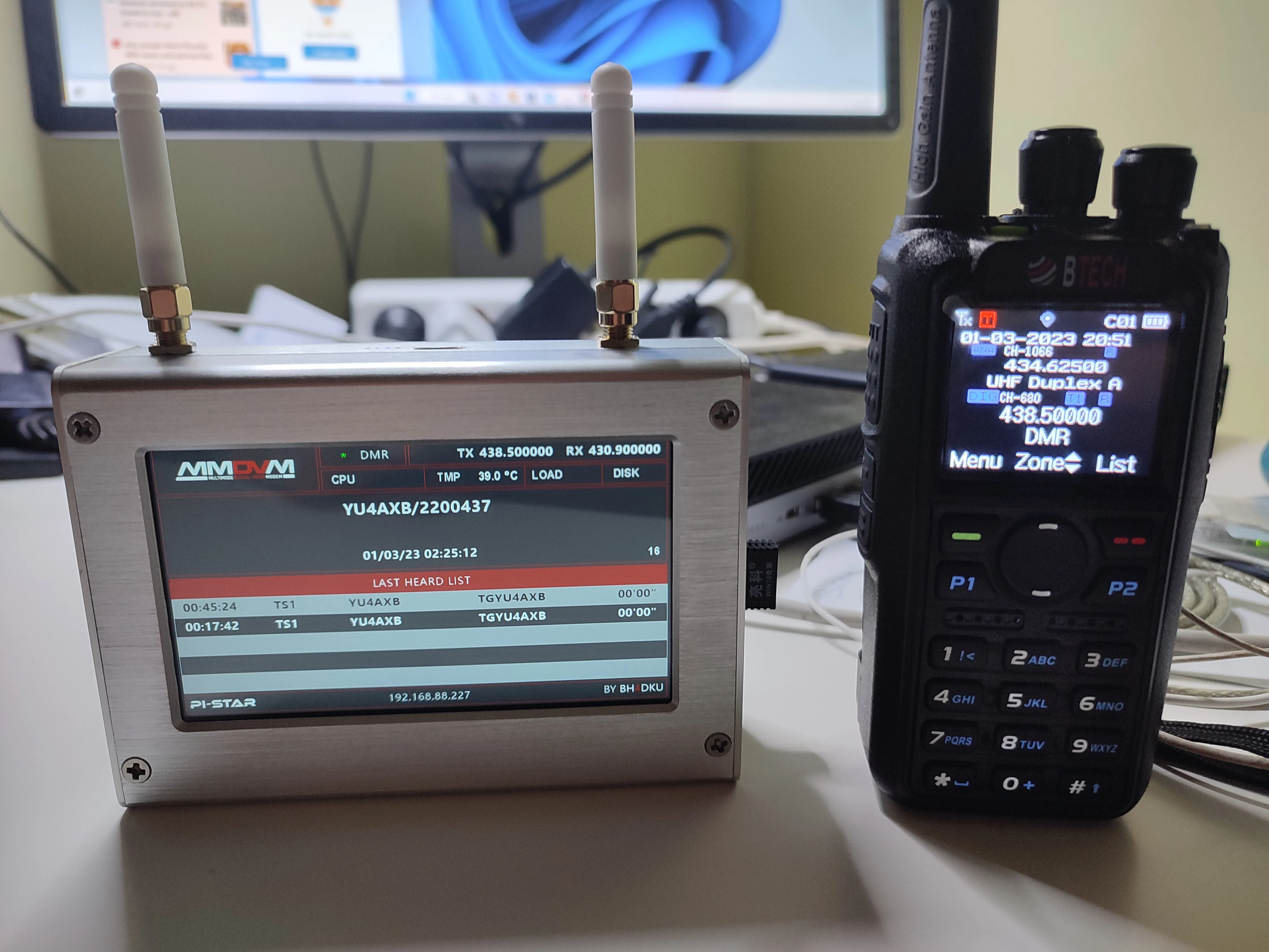 Duplex MMDVM Hotspot 4 3inch Color Display Support C4FM DMR DSTAR P25