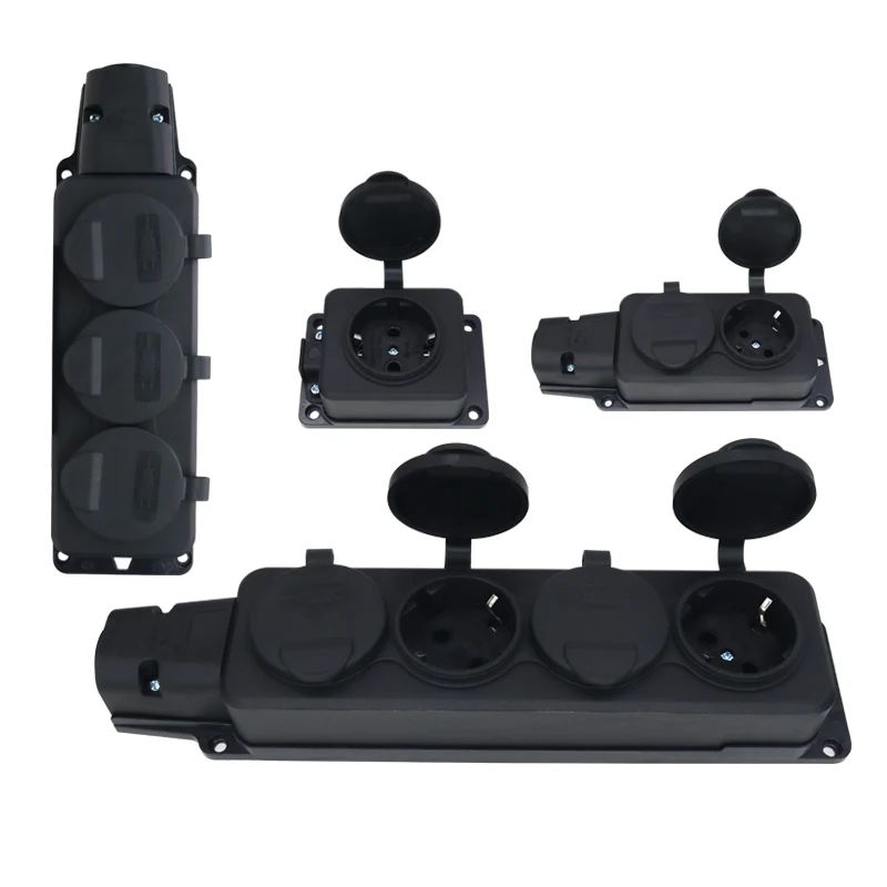 New-IP54-16A-European-Waterpoof-Industry-Power-Socket-1-2-3-4-Ways ...