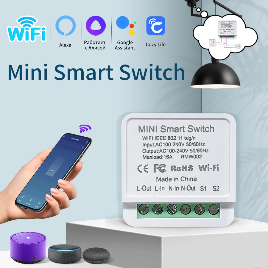 Mini-WiFi-Smart-Light-Switch-Home-Improvement-M-dulo-de-Automa-o-Alice ...