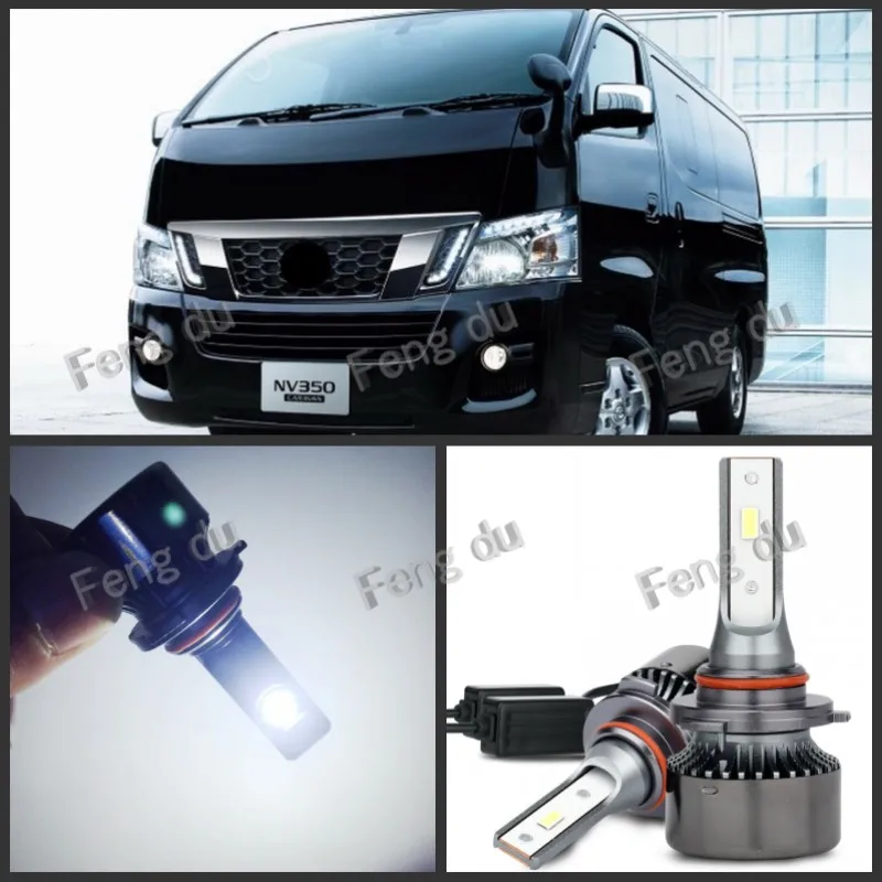 2Pcs-2001-2021-For-Nissan-NV350-e25-e26-Caravan-LED-Car-Headlight-Bulbs ...