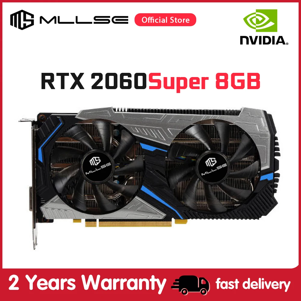 Mllse rtx 2060 super 8gb placa gráfica gddr6 256bit gpu pci express 3 ...
