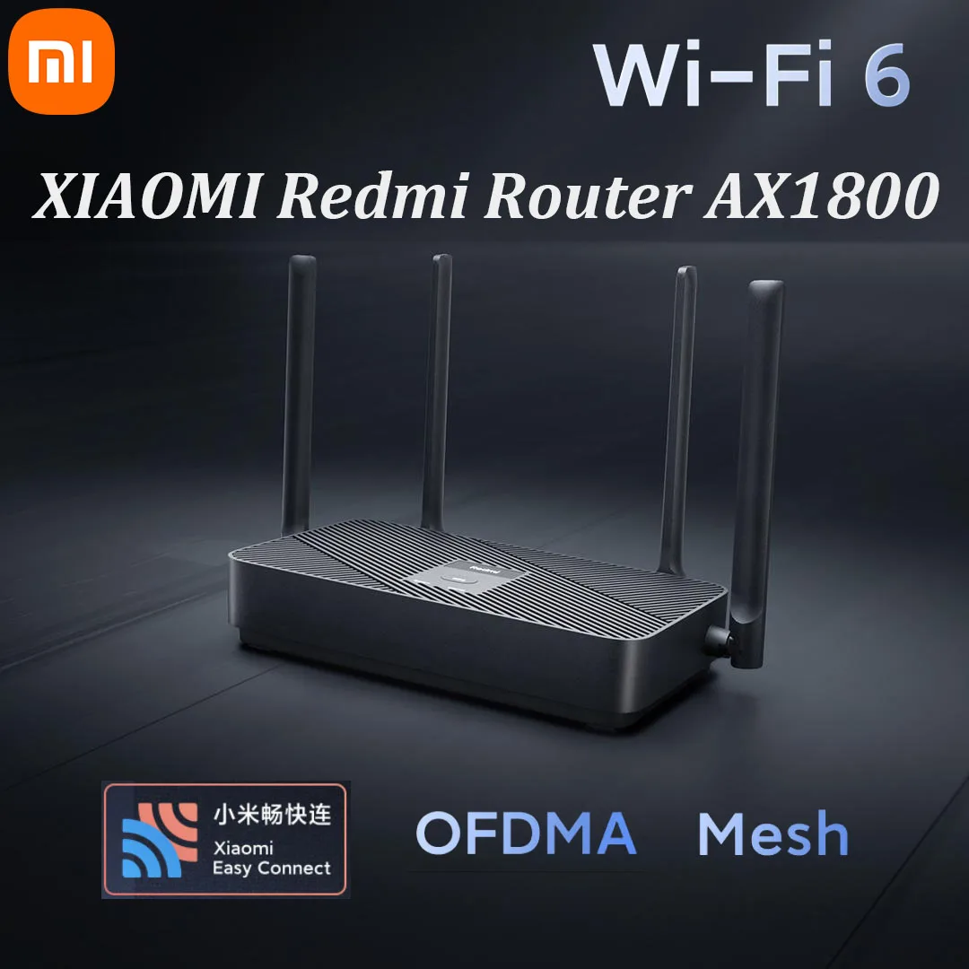 XIAOMI-Redmi-Router-AX1800-Wi-Fi-6-Router-Mesh-Group-2-4-5GHz-256MB ...
