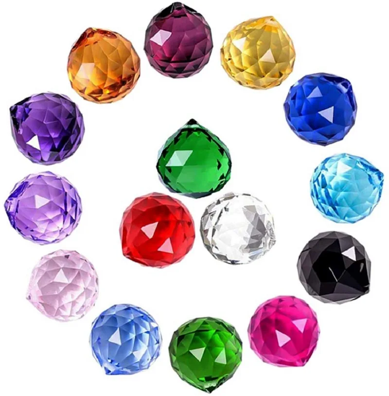 Bolas-facetadas-de-cristal-para-candelabros-piezas-de-iluminaci-n-de ...