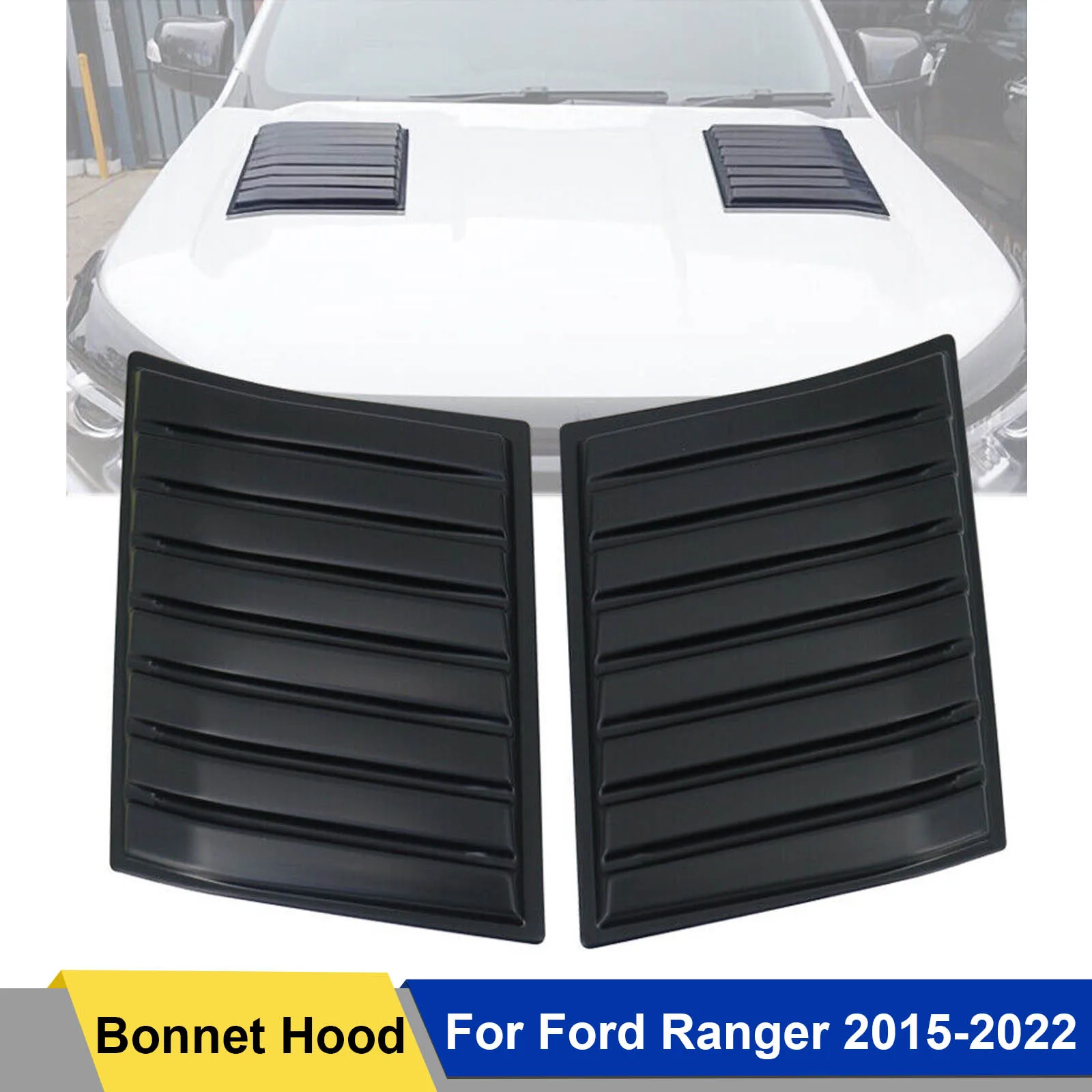 Side-Air-Vent-Bonnet-Hood-Cover-Trim-for-Ford-Ranger-T7-T8-2015-2022 ...
