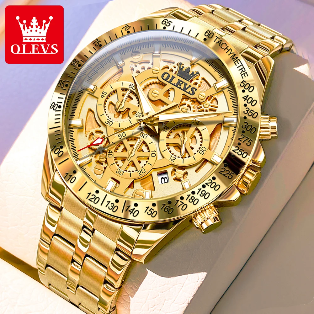 OLEVS-Men-s-Watches-Gold-Luxury-Hollow-Out-Style-Original-Quartz-Watch ...