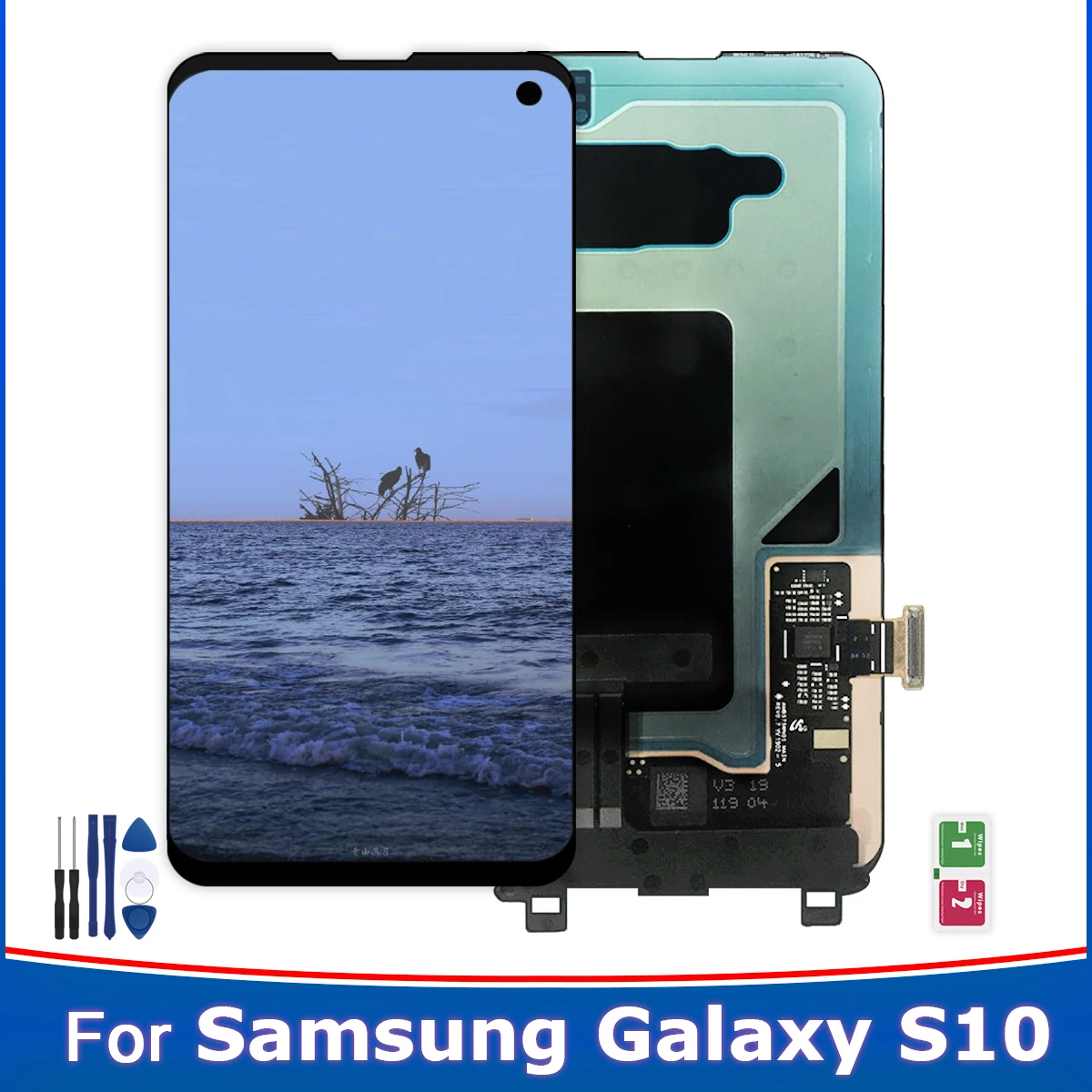 Pantalla AMOLED original de 6,1 pulgadas para SAMSUNG Galaxy S10, G973F ...