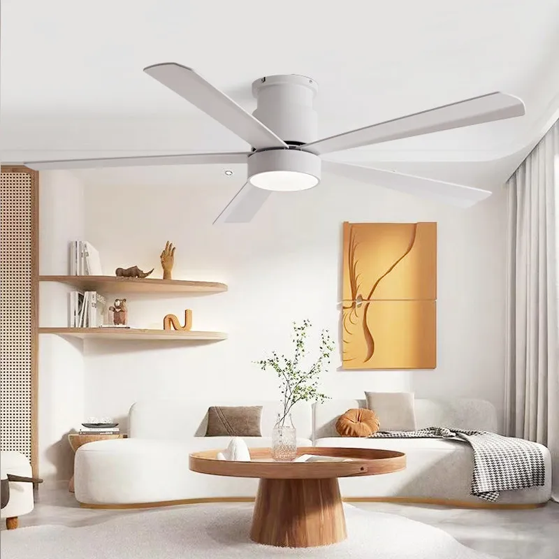 High-end-living-room-LED-ceiling-fan-lamp-large-wind-power-inverter ...