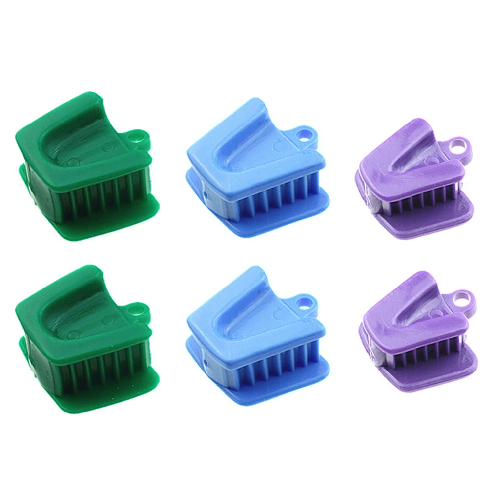 2 Sets (6pcs) Dental Silicone Occlusal Pad Teeth Prop Bite Block Rubber ...