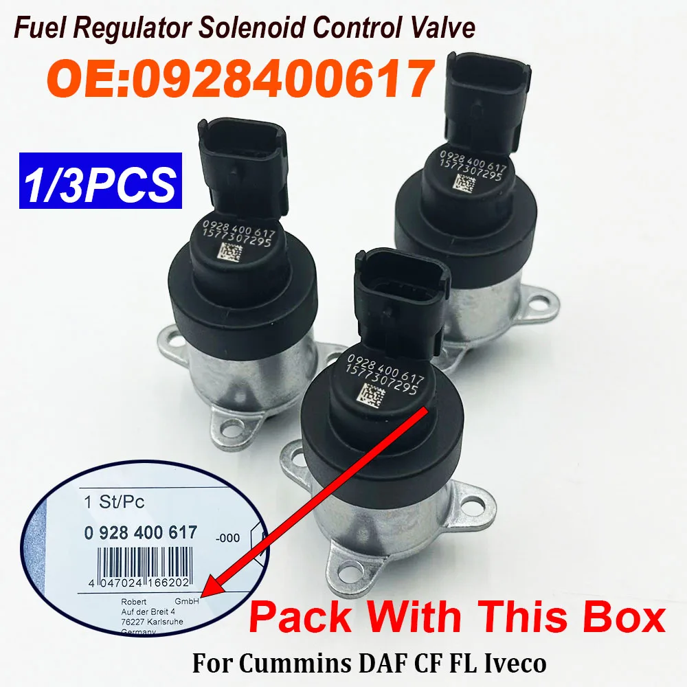 1/3PCS 0928400617 0928400627 Fuel Regulator Solenoid Control Valve ...