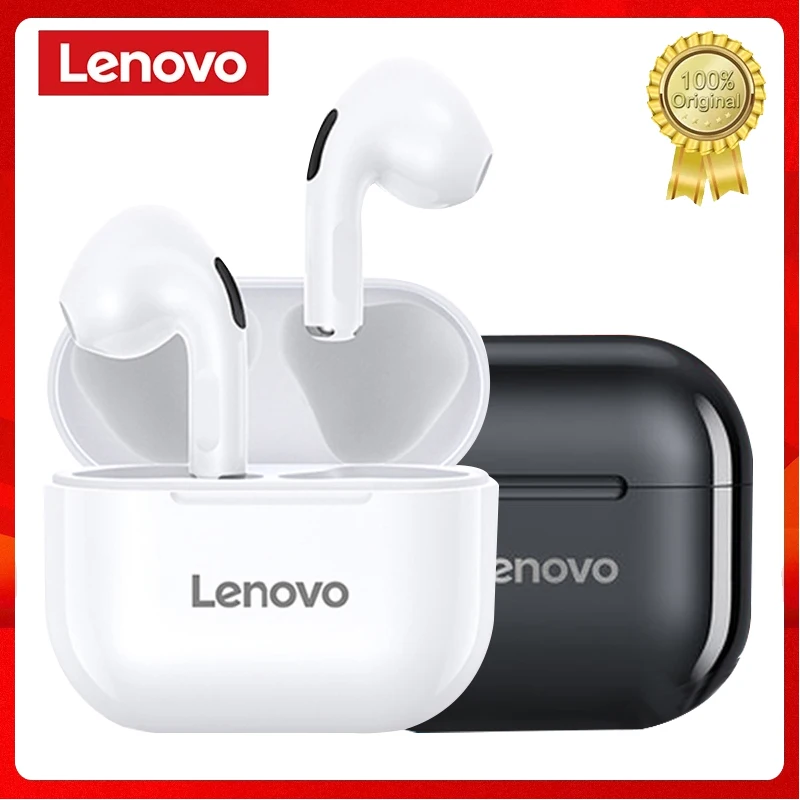 Lenovo auriculares inalámbricos LP40, audífonos TWS con Bluetooth 5,0, miniauriculares ...