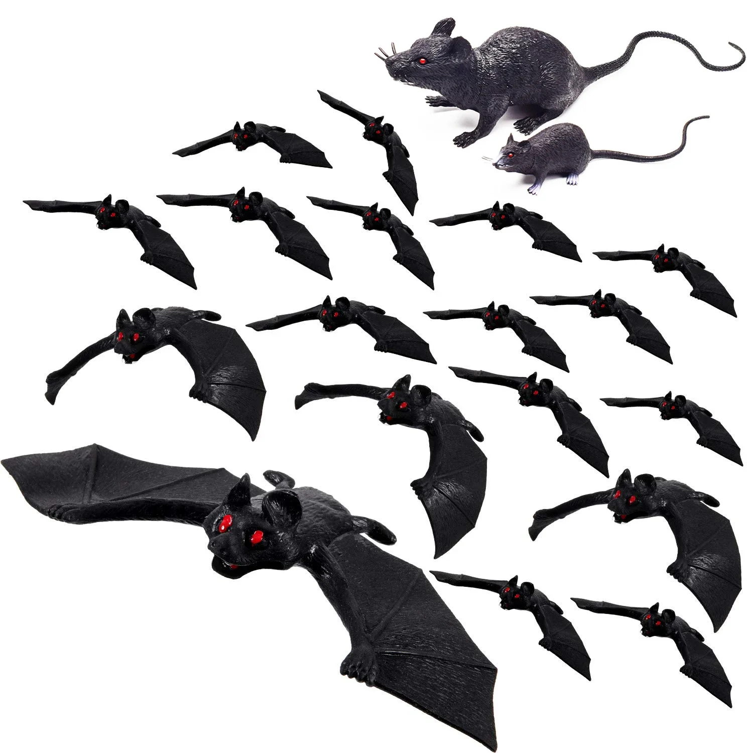 Halloween-Hanging-Bats-Fake-Rubber-Realistic-Fake-Spooky-Hanging-Flying ...