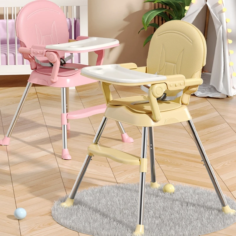 Baby-dining-chair-Multi-functional-foldable-adjustable-height-children ...