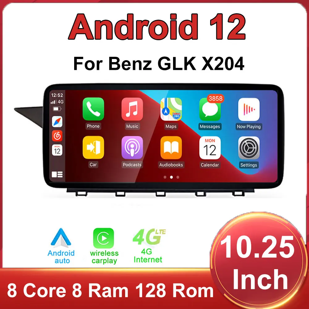 10.25 Inch Android 12 Touch Screen For Benz GLK X204 2008 2015 Car ...