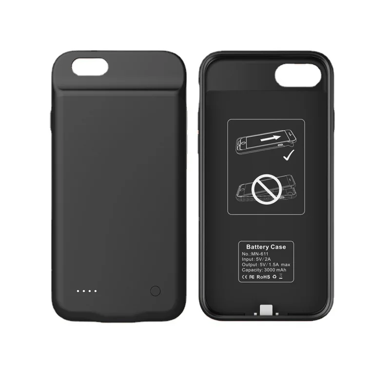 Чехол с внешним аккумулятором для iPhone 6, 6s, 7, 8 Plus | AliExpress