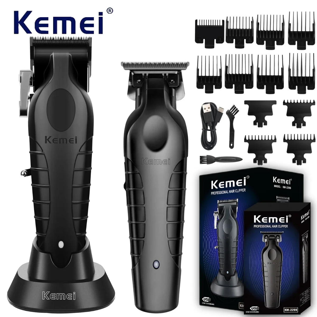 Kemei-Hair-Clipper-Professional-Hair-Trimmer-Barber-Haircuts-Machine ...
