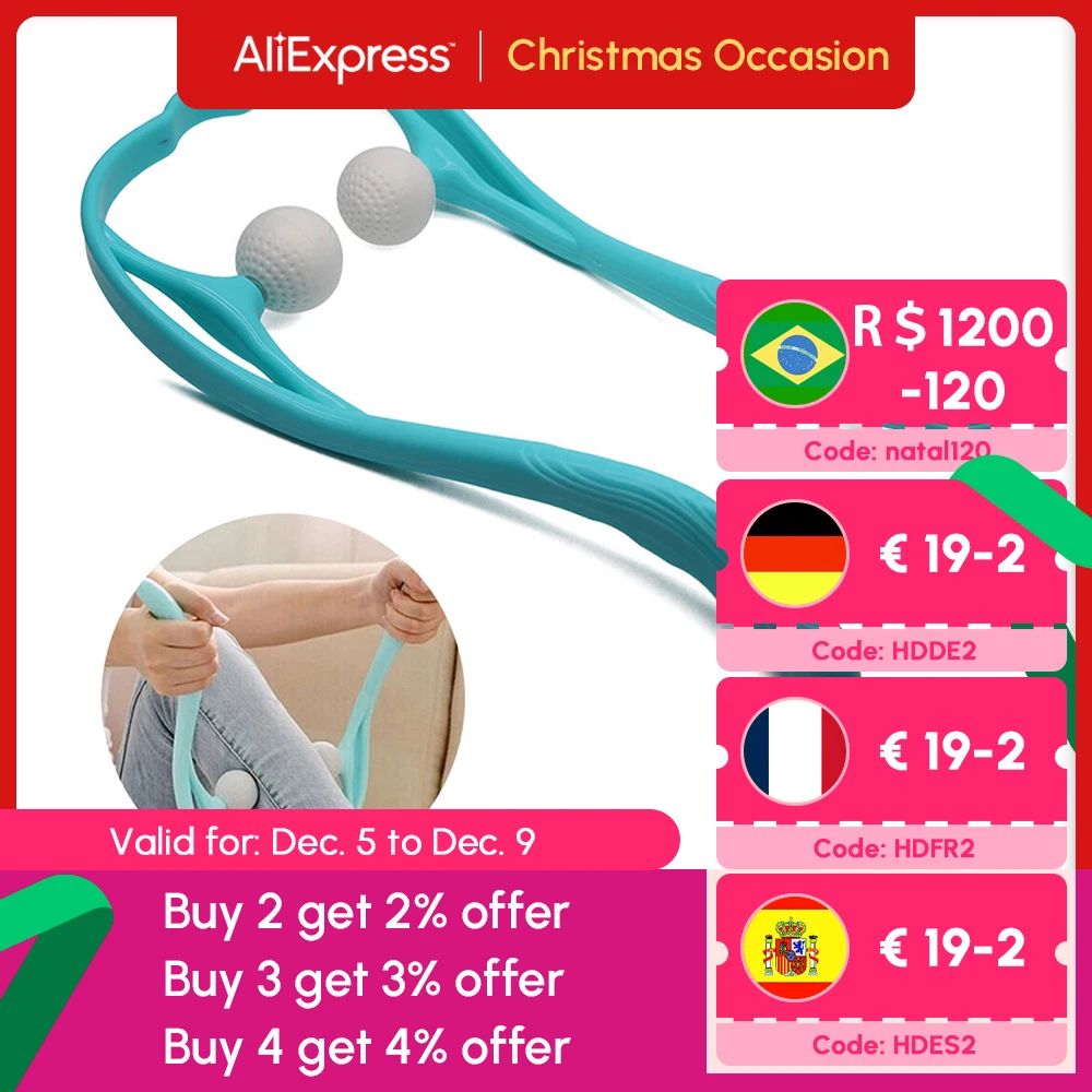 Aptoco Pressure Point Therapy Neck Massager Relieve Hand Roller Massage ...