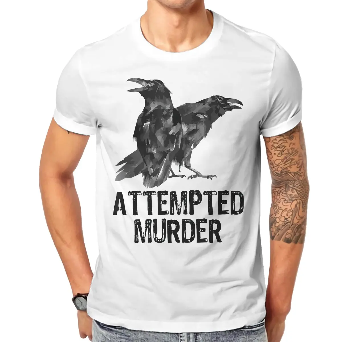 Classic Hip Hop TShirt Attempted Murder Style Streetwear Comfortable T ...