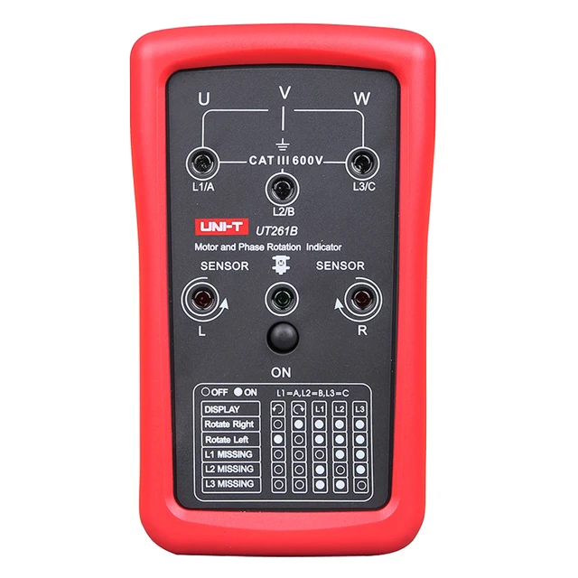 Uni-T Ut261A Indicador De Secuencia 3 Fase Portable Ut261B Motor Y ...