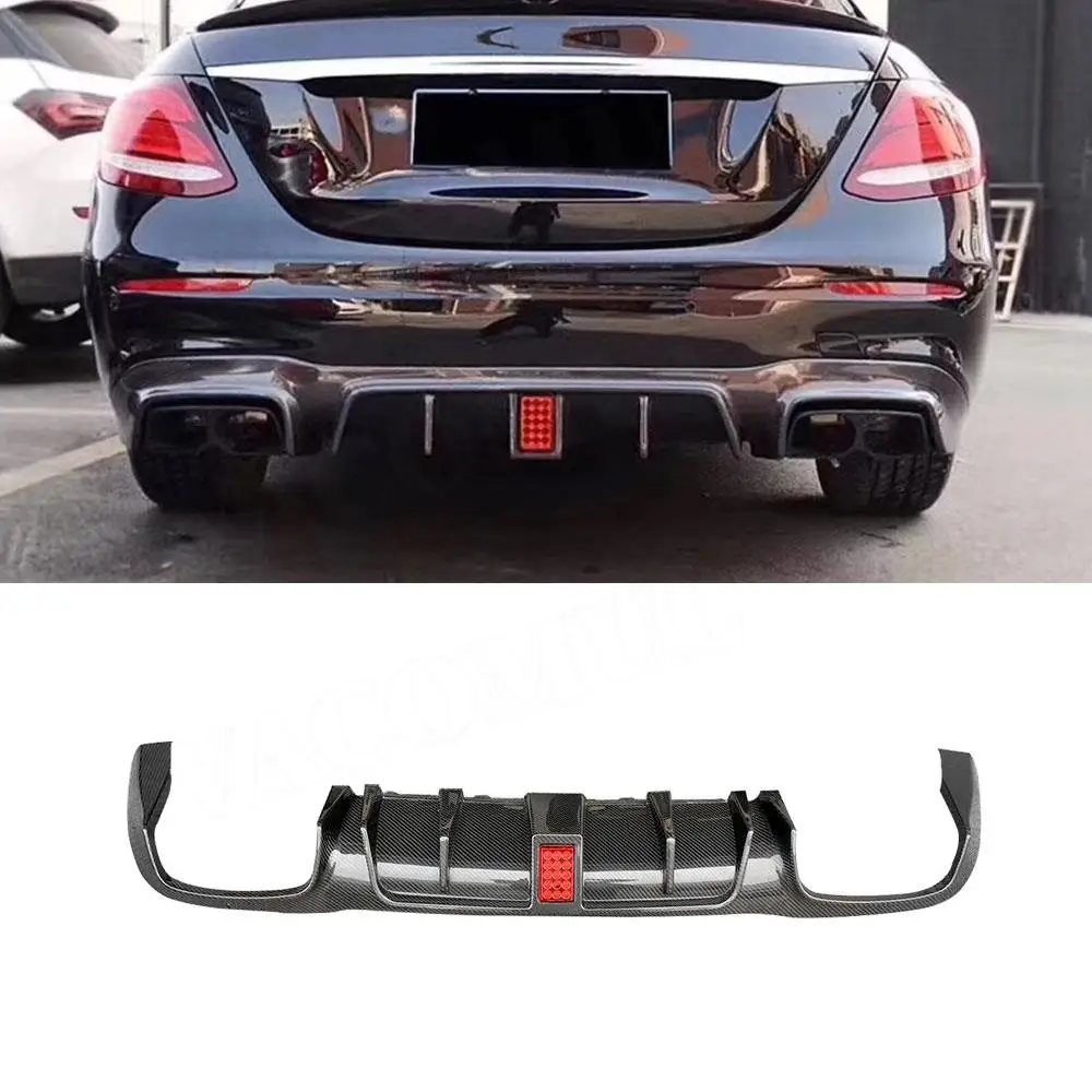 VACOMUL-Dry-Carbon-Fiber-Rear-Bumper-Lip-Diffuser-For-Mercedes-Benz-E ...