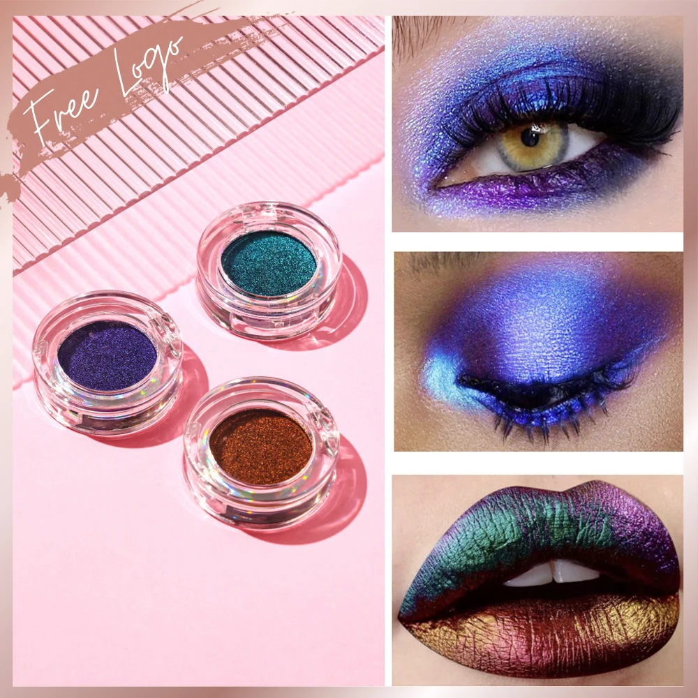 Single Eye Shadow Chrome Eyeshadow Private Label Monochrome Powder ...