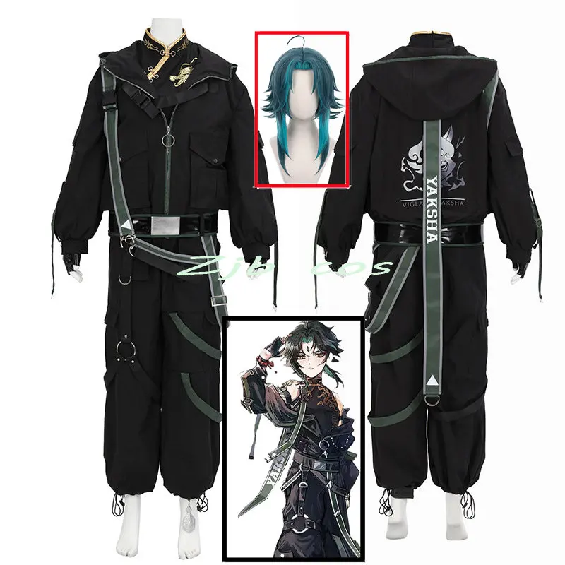 Game-Impact-Cosplay-Devil-Xiao-Cosplay-Costume-Anime-Xiao-Black-Suit ...