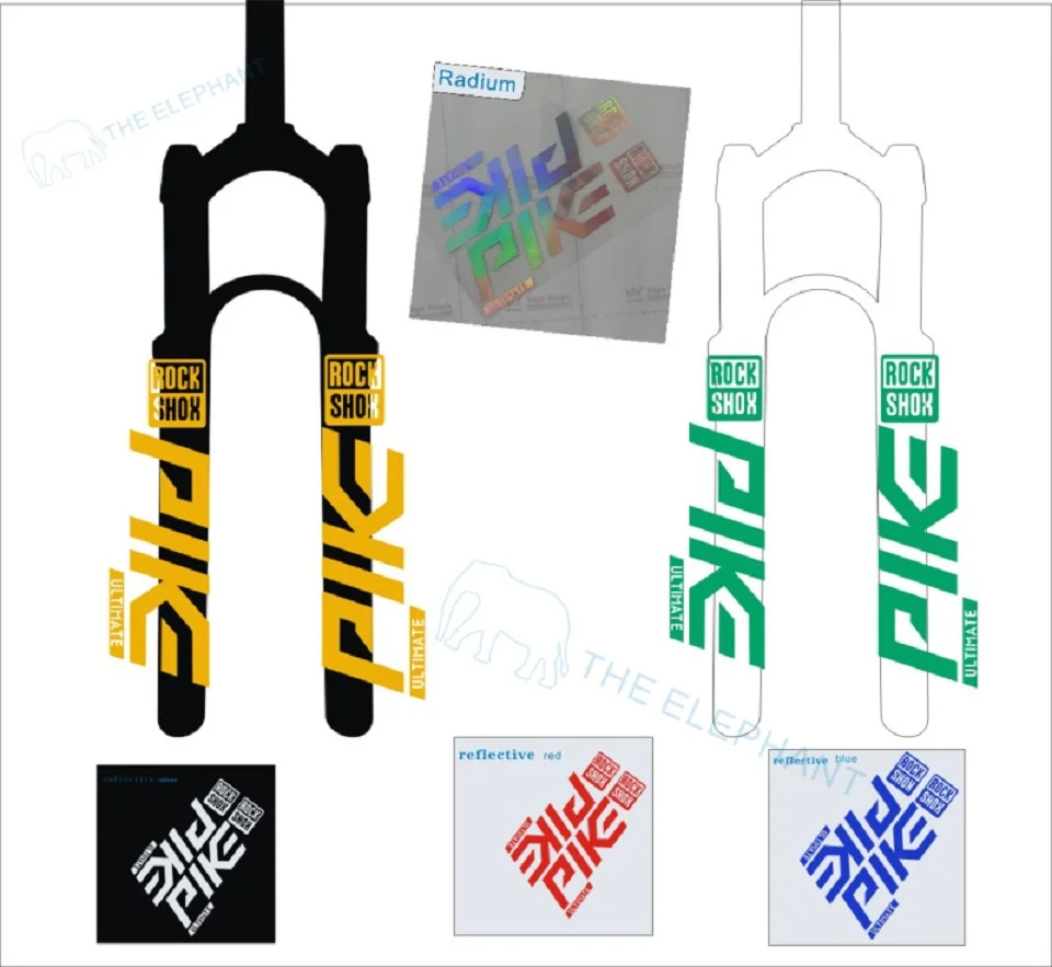 PIKE-Bike-Ultimate-Rockshox-bike-Front-fork-high-quality-sticker-bike ...