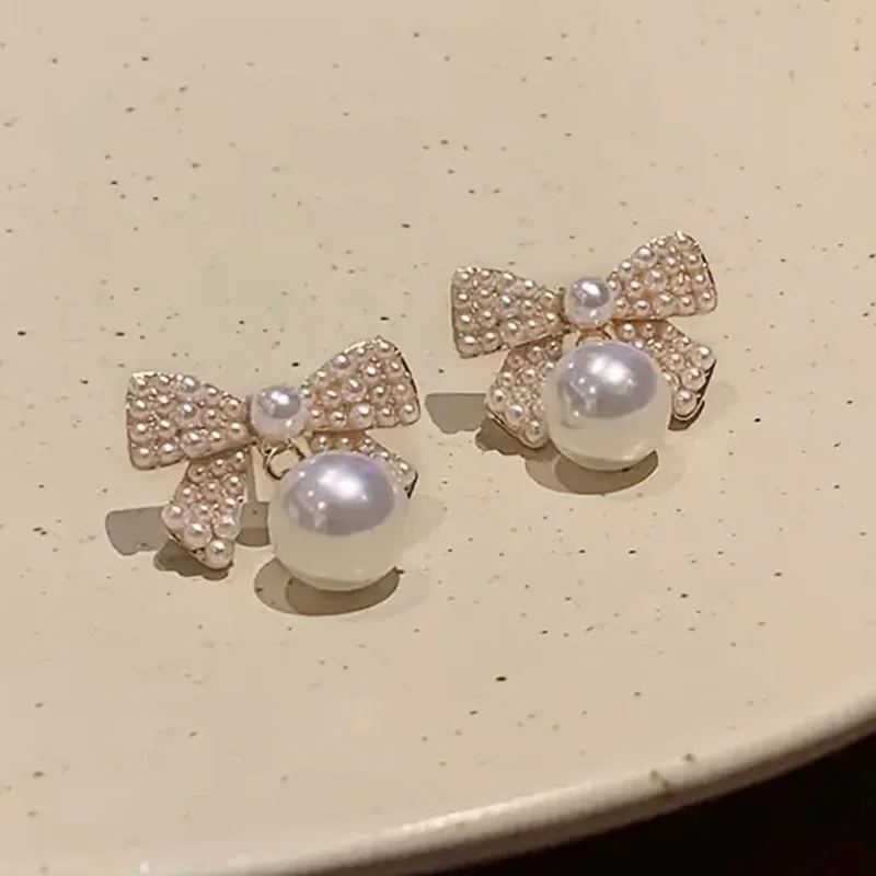 CAOSHI-Graceful-Bowknot-Shape-Drop-Earrings-Female-Engagement ...